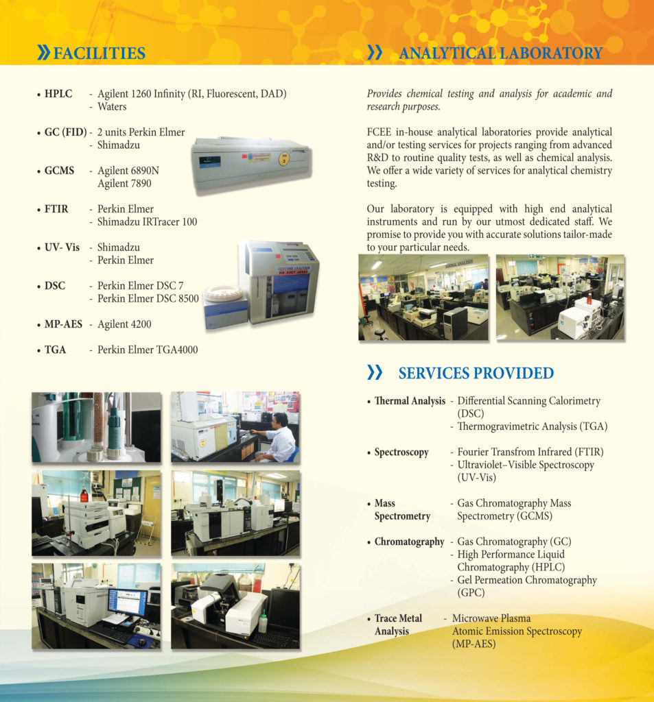 Facilities | Faculty of Chemical & Energy Engineering