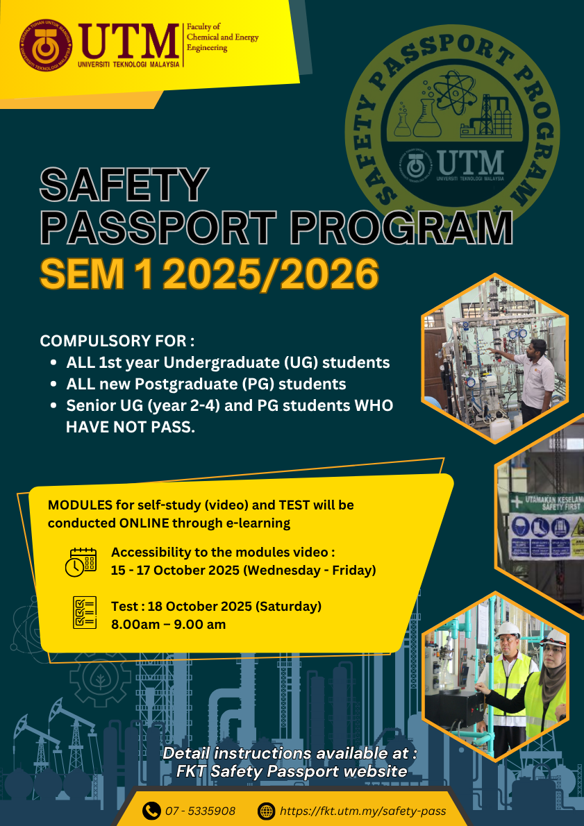SAFETY PASS | Faculty of Chemical & Energy Engineering